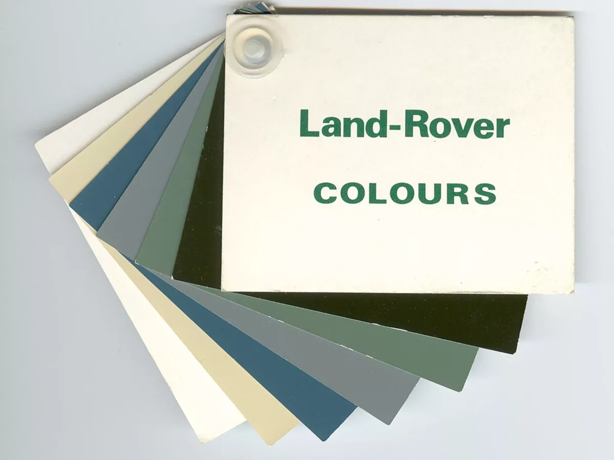 Land Rover Series Colors Land Rover Range Rover Colour Guide